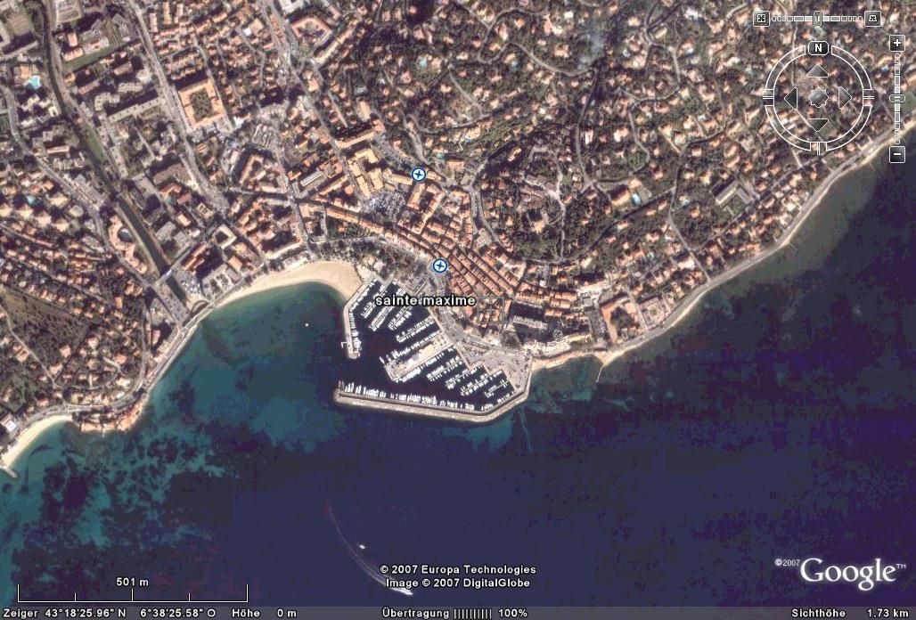 Die Stadt von Sainte-Maxime